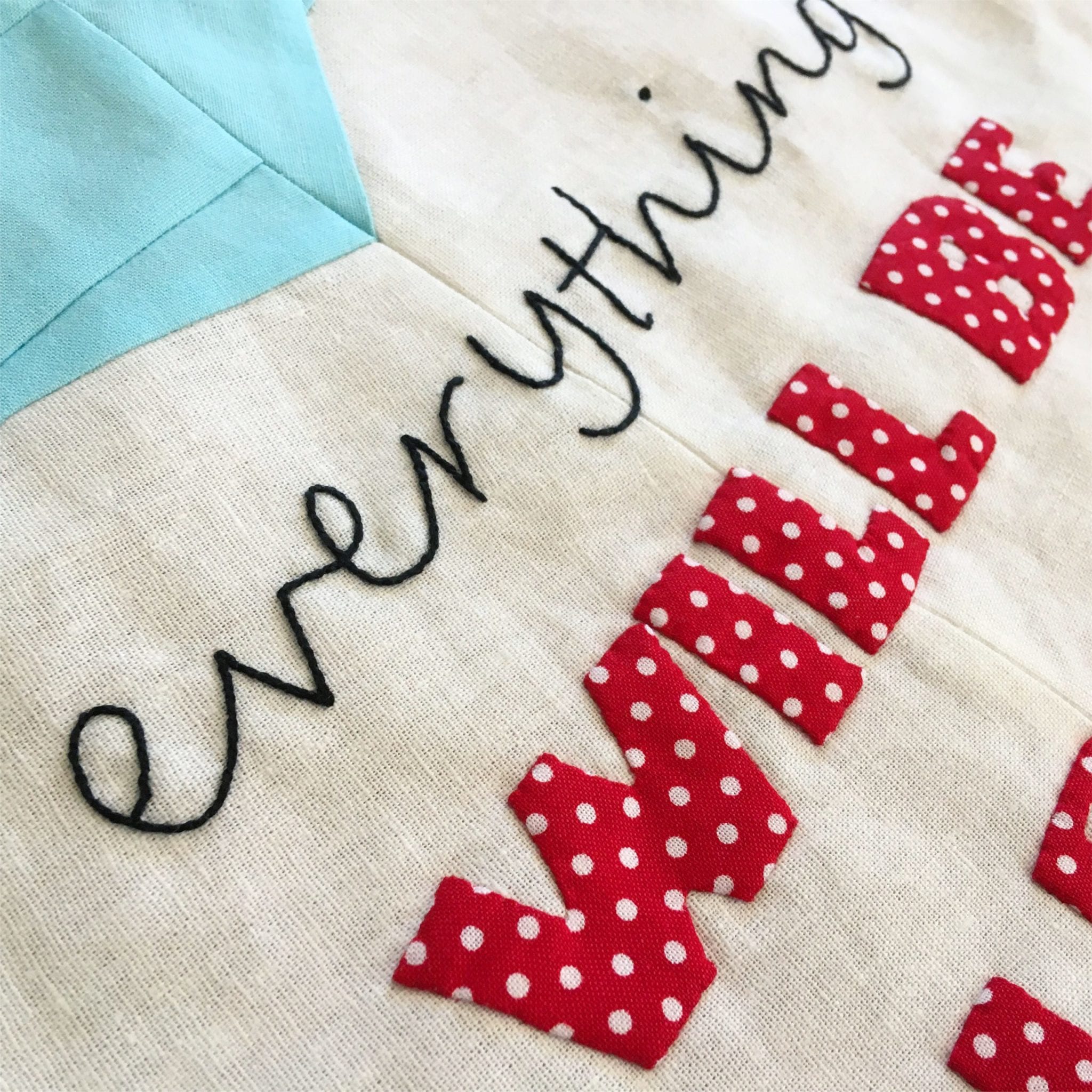 Aurifil Rainbow Mini Quilt Text Tutorial with Templates • Jo Avery ...