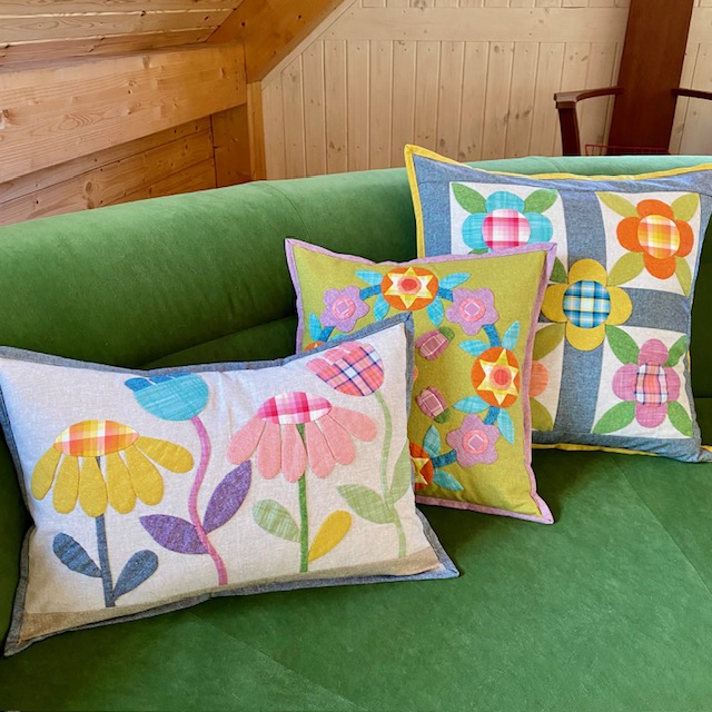 Three Spring Cushions and their Template Packs • Jo Avery - the Blog